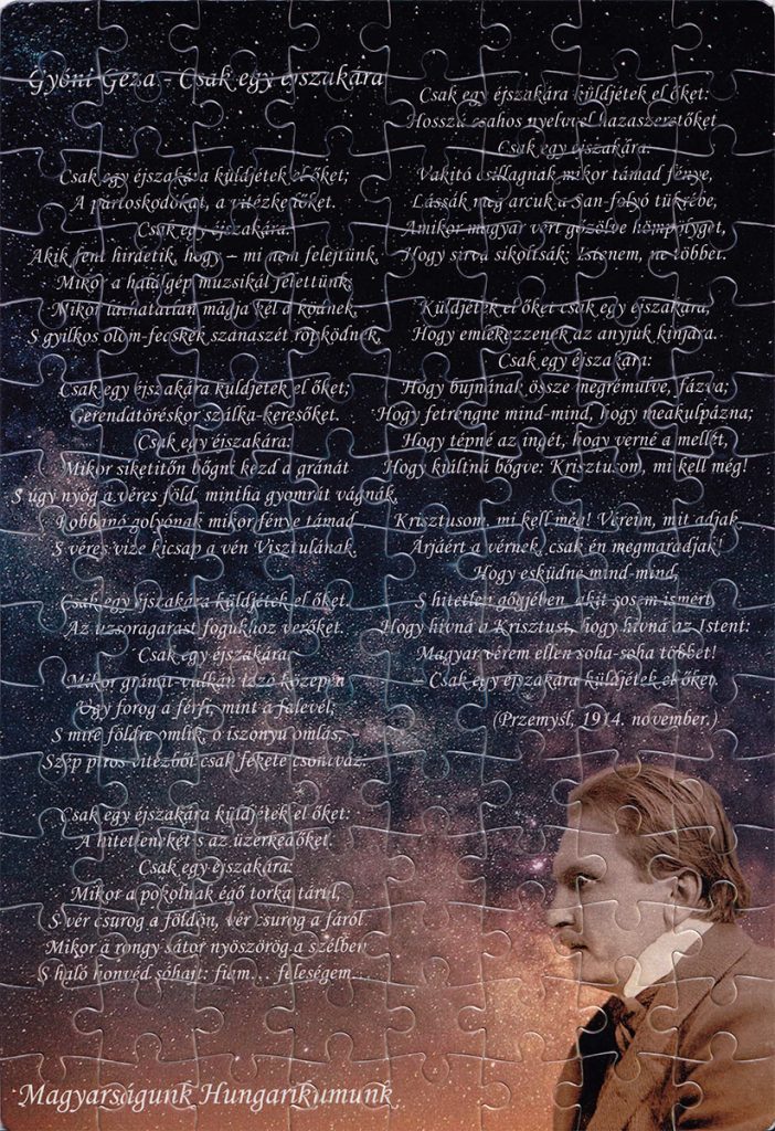 Kölcsey Ferenc - Huszt puzzle - Magyarságunk Hungarikumunk